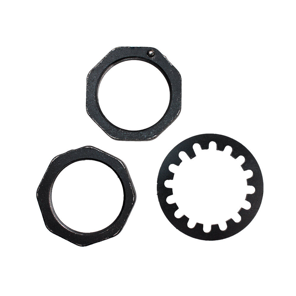 Гайка подшипника задней ступицы для а/м Г-53,3307,3309, ПАЗ (гайка наруж. внутр, шайба замочная)Riginal