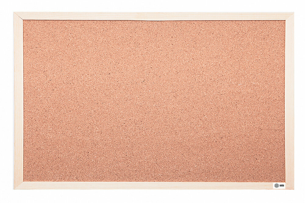 Доска пробковая Cactus CS-CWBD-30x45 пробковая коричневый 30x45см деревянная рама пробка
