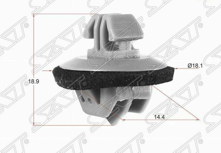 SAT ST-KJ-2209 Клипса (молдинга TOYOTA/LEXUS (Продажа по 10шт))