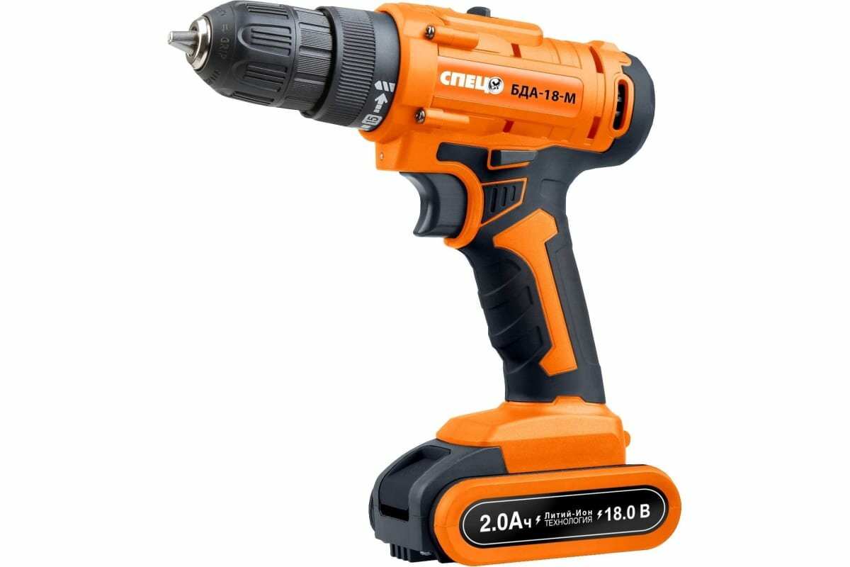 Аккумуляторная дрель-шуруповерт Спец БДА-18-М СПЕЦ-3420