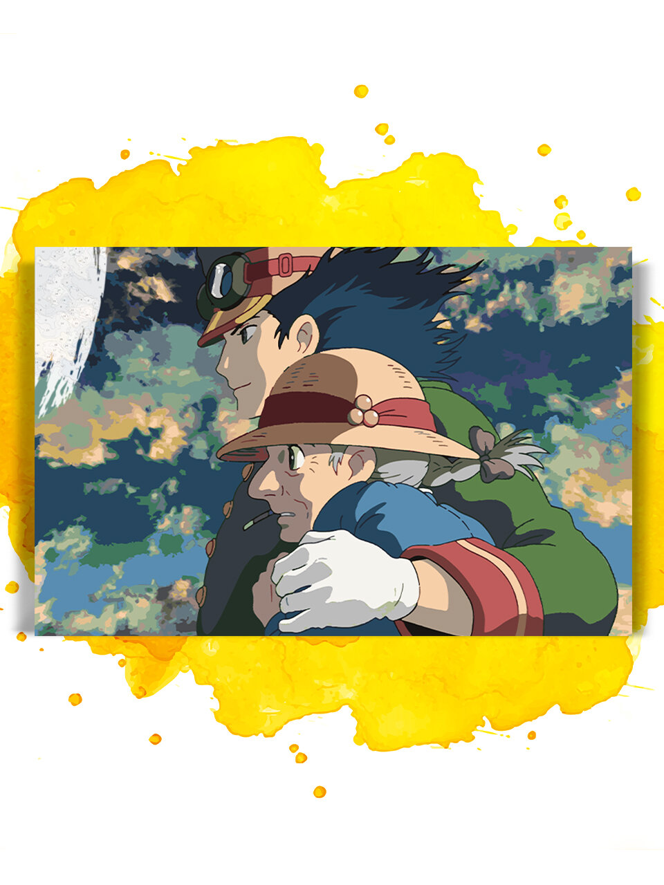 Картина по номерам на холсте Ходячий замок, 40 х 50 см