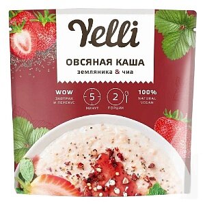 Каша YELLI Овсяная земляника&чиа 60г