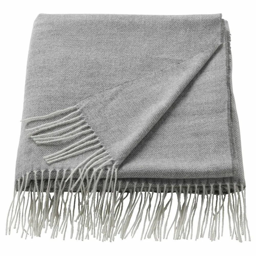 HOLMVI Плед IKEA, серый 120x160 см (70513600)