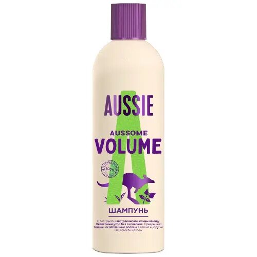 Aussie aussome volume шампунь 300 мл 2уп