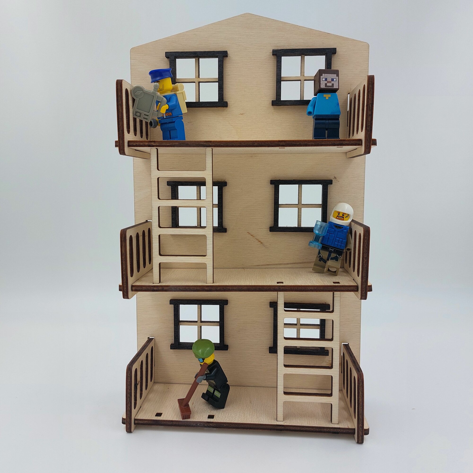 Подставка для игрушек / Подставка для мелочи / Полка для коллекции / Домик для игрушек