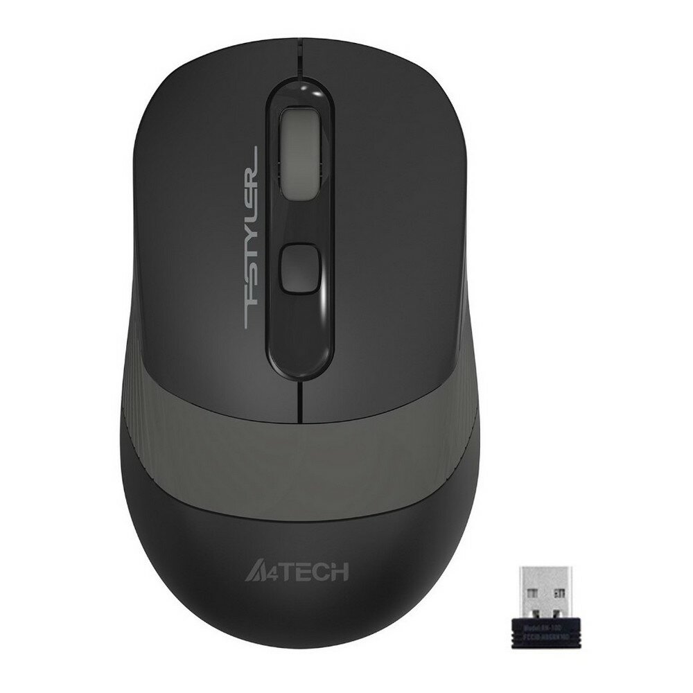 Мышь беспроводная A4TECH Fstyler FG10 черный/серый (USB, 2000dpi, 4but) (FG10 GREY)