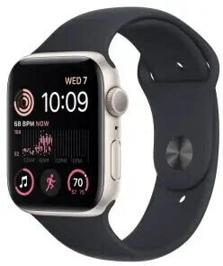 Умные часы Apple Watch Series SE Gen 2 44 мм Aluminium Case GPS, midnight Sport Band