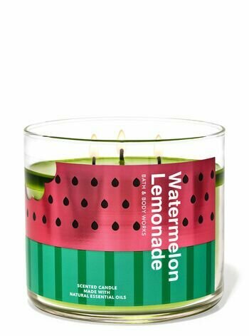 Bath and Body Works свеча ароматическая с 3-мя фитилями WaATERMELON LEMONADE