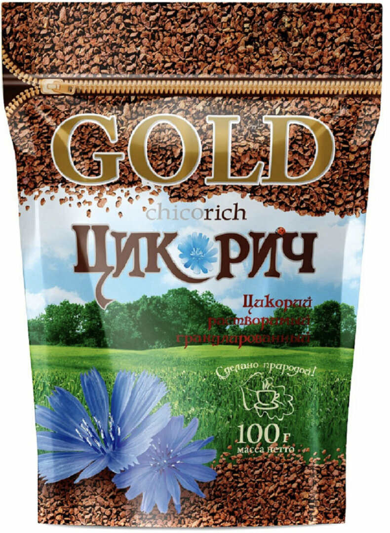 Цикорий Цикорич GOLD - растворимый гранулированный - 1 пачка 100г