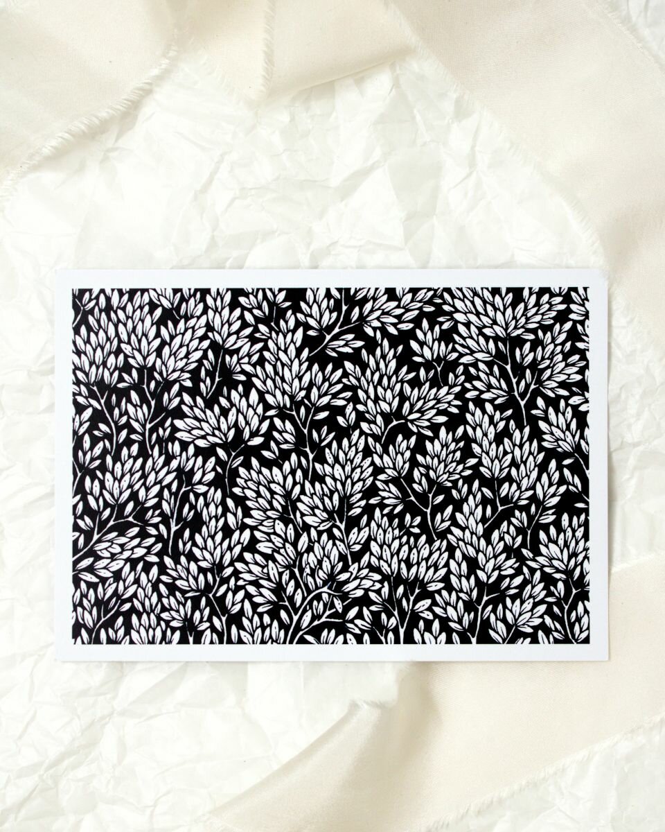 Открытка для посткроссинга или поздравлений Илекс глабра