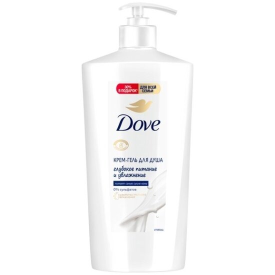 Гель-крем для душа Дав (dove) DOVE Глубокое питание и увлажнение, 610 мл
