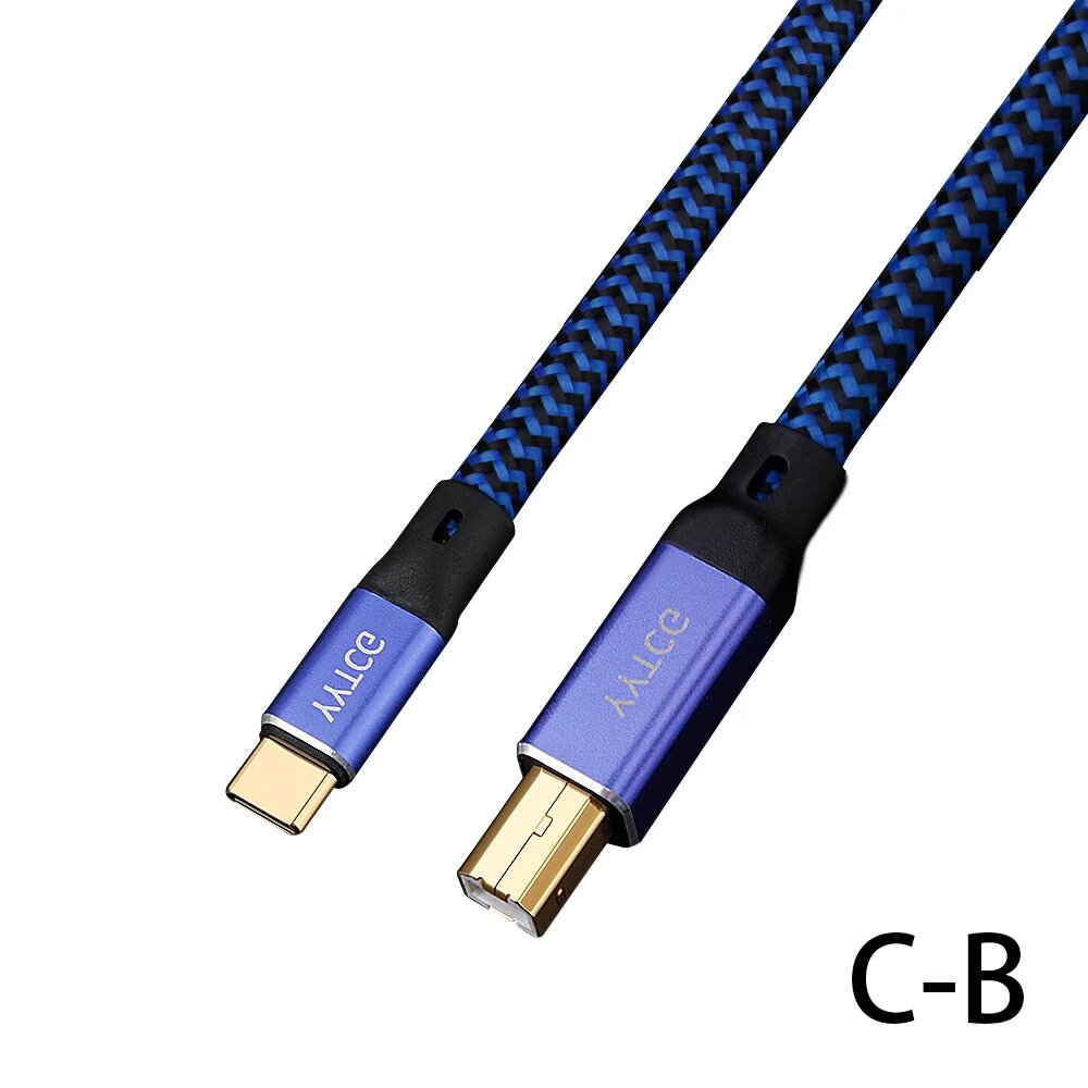 YYTCG USB-кабель DAC A-B Alpha 6N OCC USB C to B, 5м