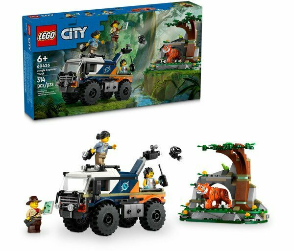 Конструктор LEGO City 60426 Внедорожник "Исследователь джунглей" (Lego 60426)