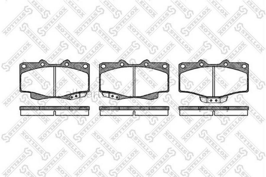 STELLOX 326004SX колодки дисковые п!\ Foton, Toyota Land Cruiser 4.0-4.2TD 90>/4Runner 2.4-3.0TD 87-96