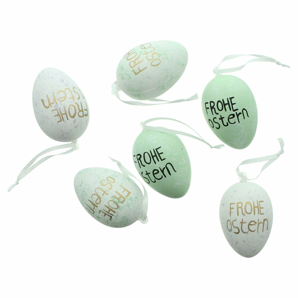 Декоративные фигурки подвесные "Пасхальные яйца", 12 штук