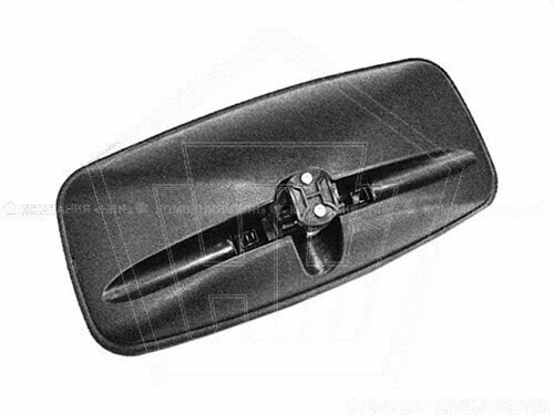 Зеркало v-6 (350 х 164мм) (v 6) камаз, маз, урал, газ, паз основное сферическое без подогрева