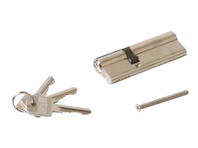 Цилиндр профильный ELEMENTIS 35/60, двухсторонний ключ-ключ, никелированный