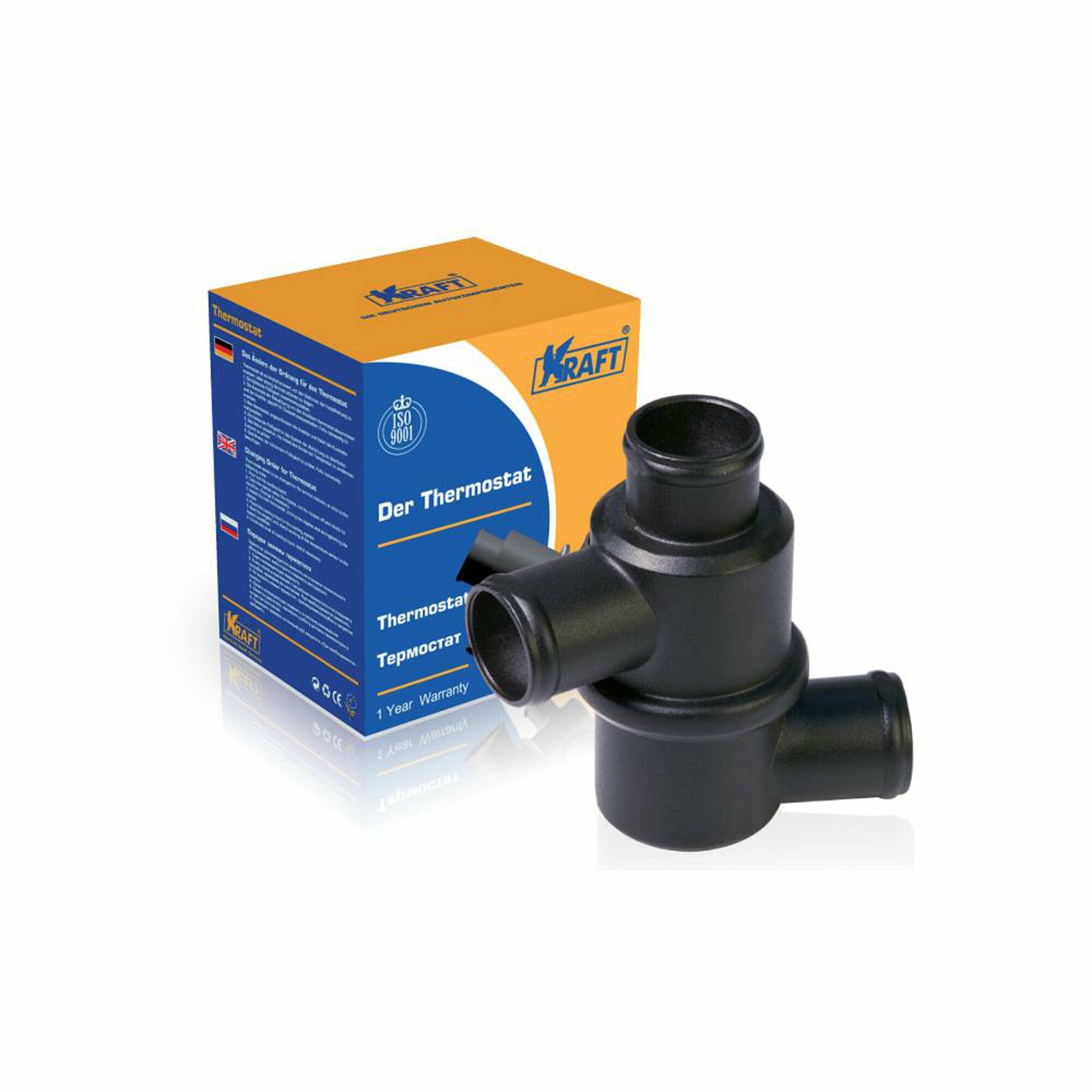 Термостат с корпусом ВАЗ-2110 (выпуска до 2003 г. карбюратор) KRAFT