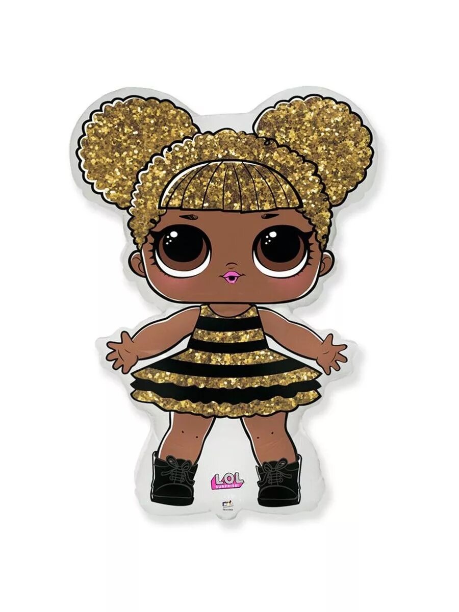 Кукла ЛОЛ Квин Би мини / LOL Queen Bee, фольгированный шар (14"/36 см ) 1 шт. / FLEX METAL, Испания