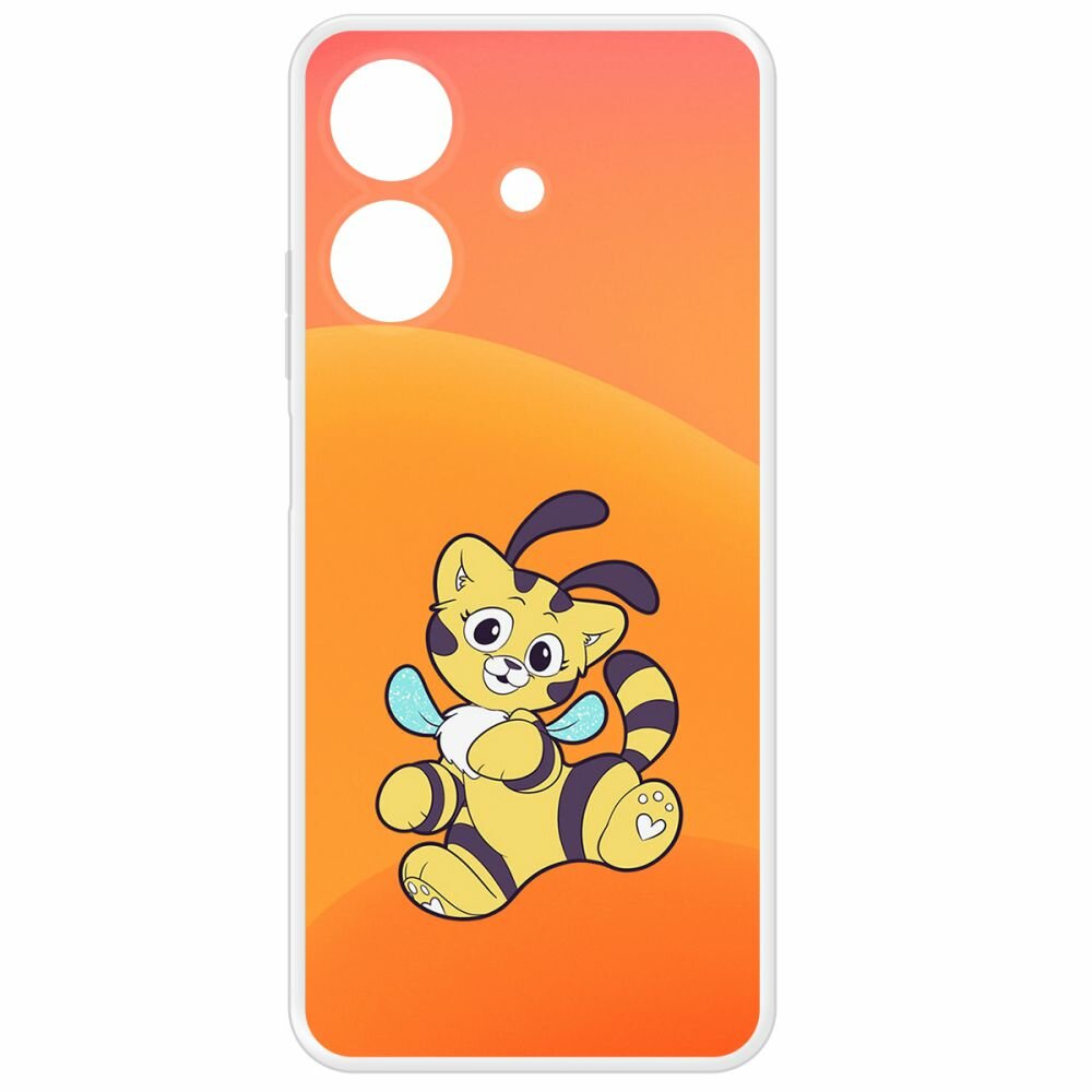 Чехол-накладка Krutoff Clear Case Хаги Ваги - Кошка-Пчёлка для Realme Note 60