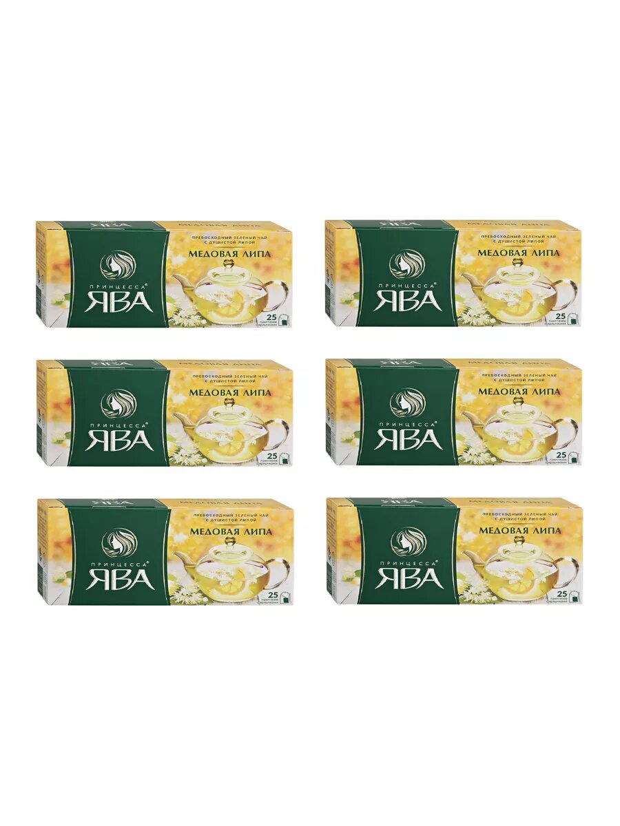 Чай Ява медовая липа пакетированный 25пак 6шт