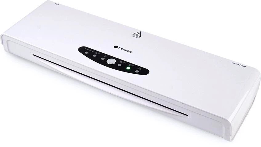 Ламинатор Heleos ЛМА34В белый/черный A3 (60-250мкм) 30см/мин (4вал.) хол. лам. лам. фото реверс