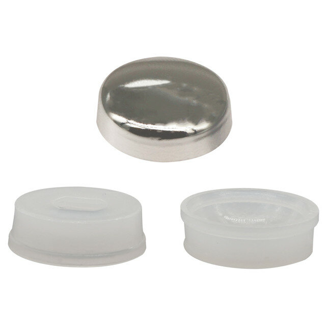 Декоративный колпачок для универсального шурупа 3,5-4,0 мм, хром, набор 10 шт