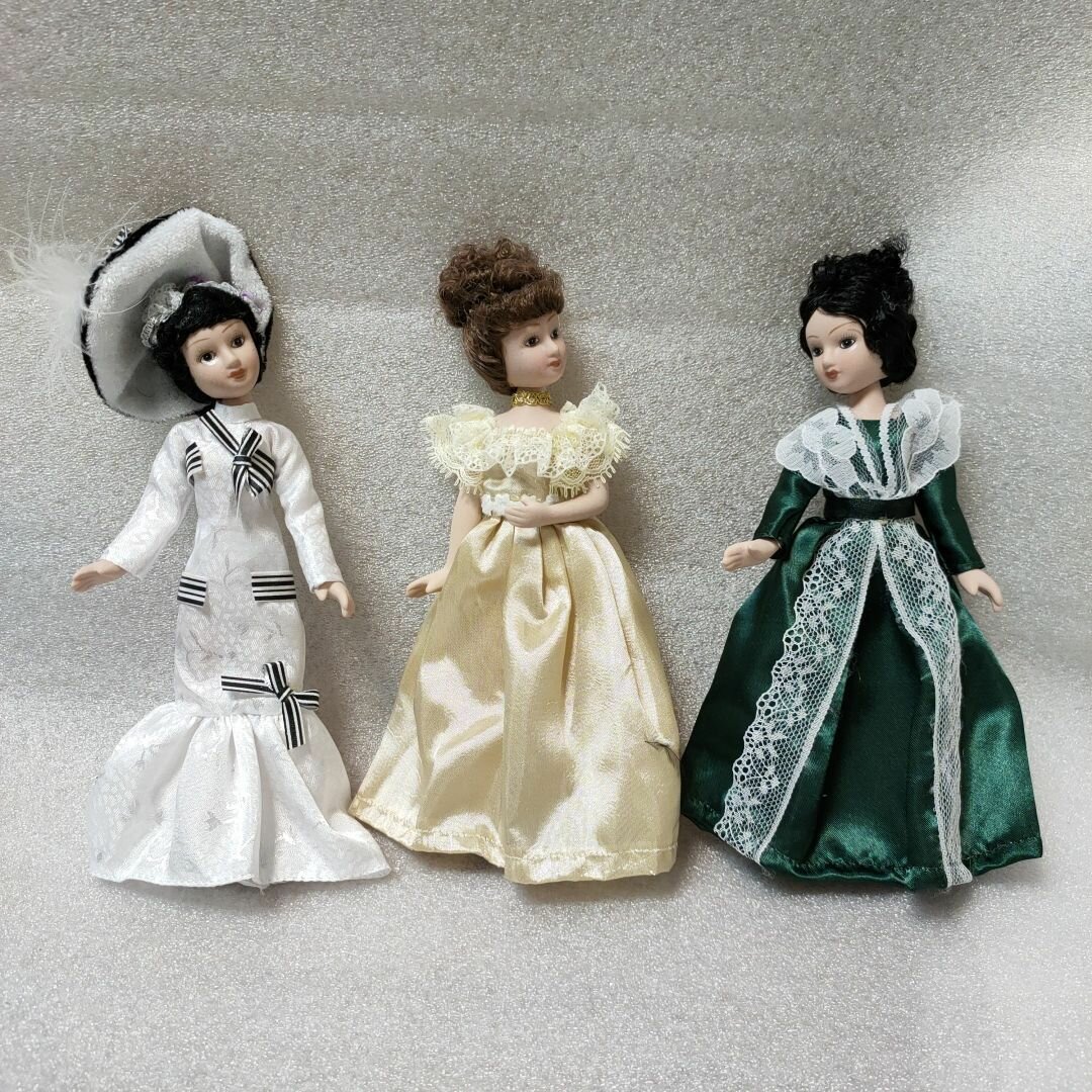 Куклы фарфоровые Деагостини Дамы эпохи Журналы № 26, 49, 53