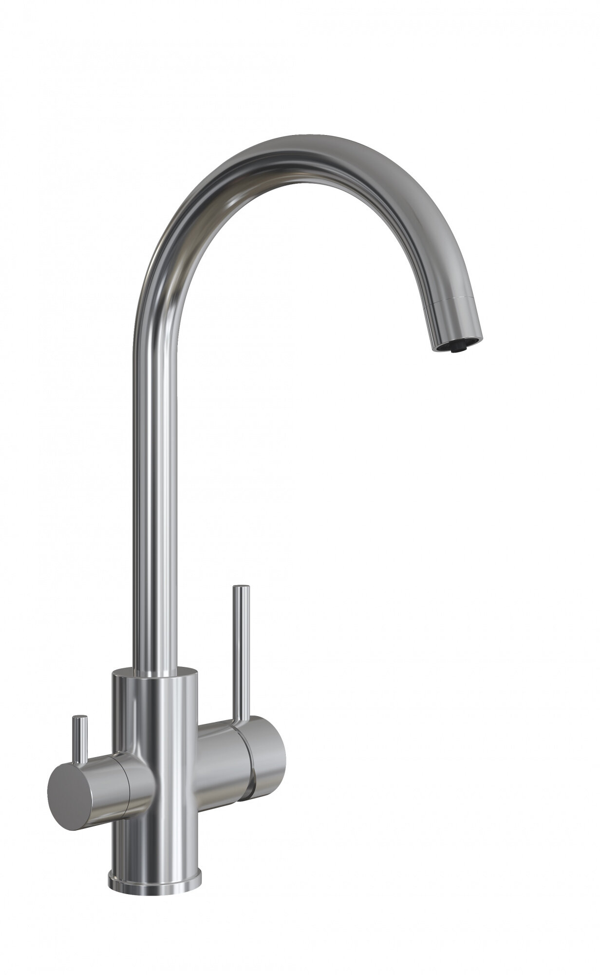 Смеситель для кухни FLORENTINA Клио SS (333.35Н.2113.900) с подключением к фильтру питьевой воды