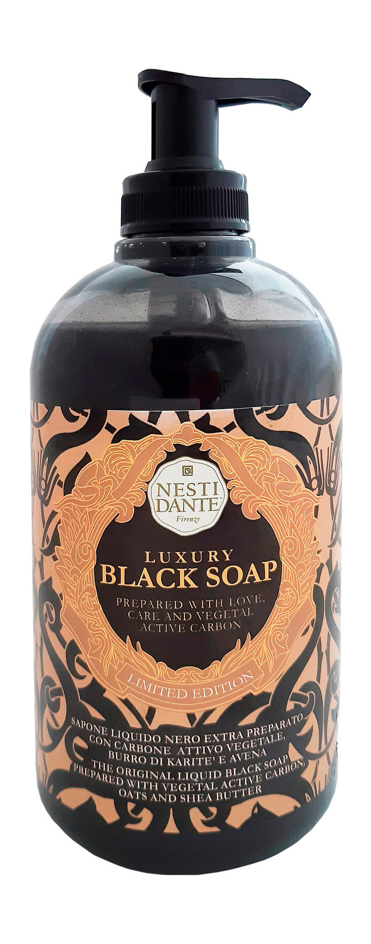 NESTI DANTE Luxury Black Жидкое мыло роскошное черное, 500 мл