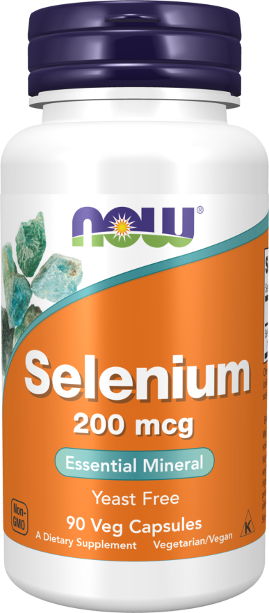 NOW Selenium Селен 200мкг 90 капсул.
