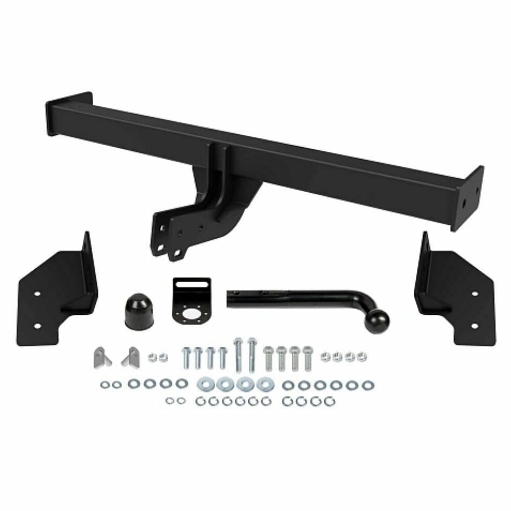 Автомобильный буксирный фаркоп для тюнинга легковых машин Haval Jolion c 2021 г. в. cо съемным шаром, c полным набором крепежа для монтажа и подробной инструкцией для авто