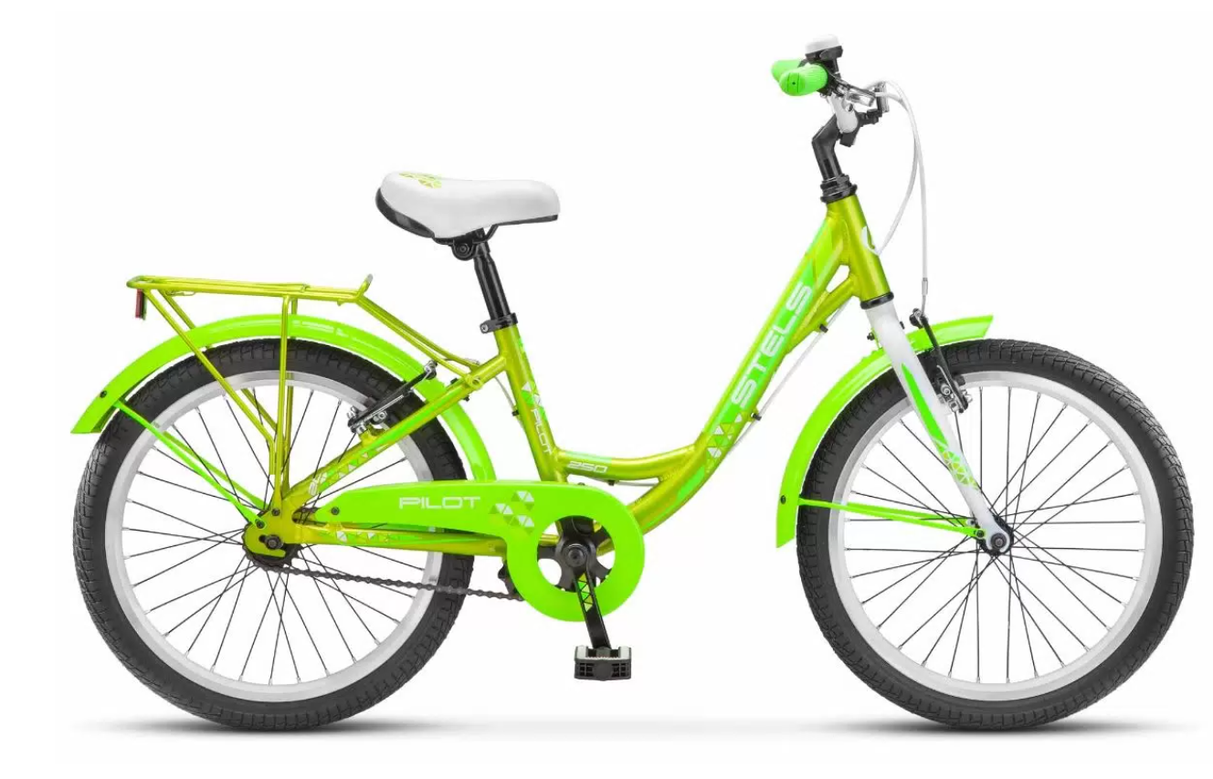 Велосипед Stels PILOT 250 Lady 20" Рост 12" золотой Алюминий 1ск Ободные V-типа мех