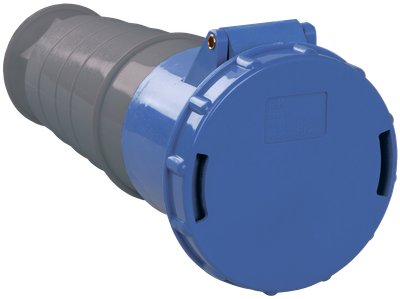 Розетка 233 переносная 2Р+РЕ 63А 220В IP54 IEK