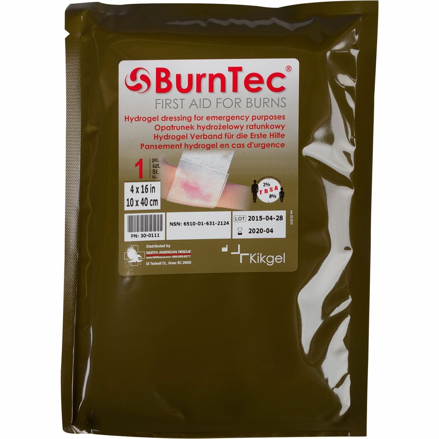 Противоожоговая повязка Burntec (Польша) (10 х 40 см)