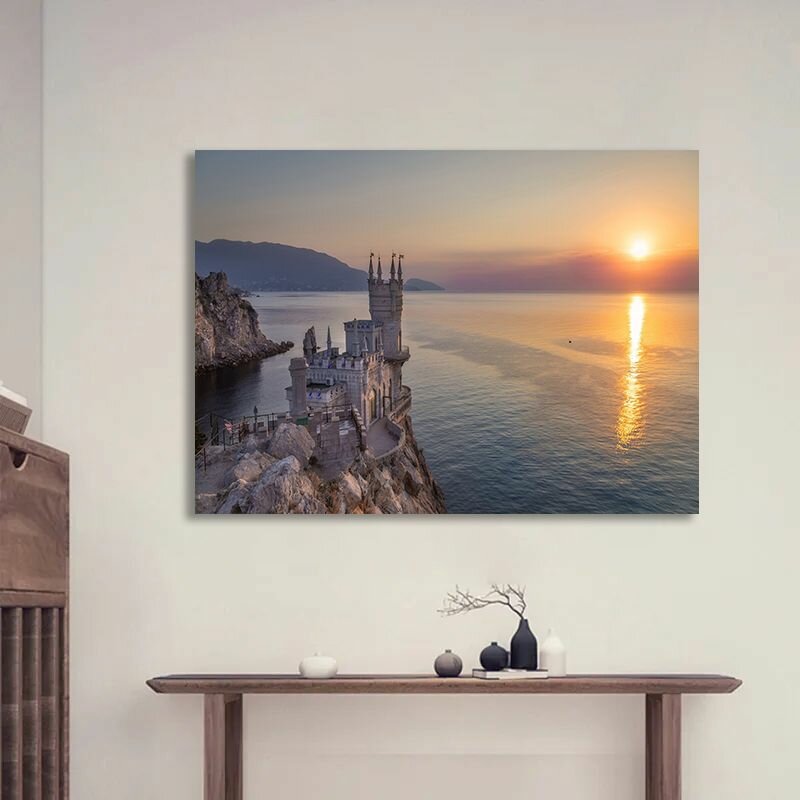 Картина "Крым", поп-арт, 20x30 см, холст, на подрамнике, дерево, крепление "крокодил"