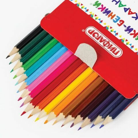 Карандаши цветные 18 цветов пифагор "эники-беники"