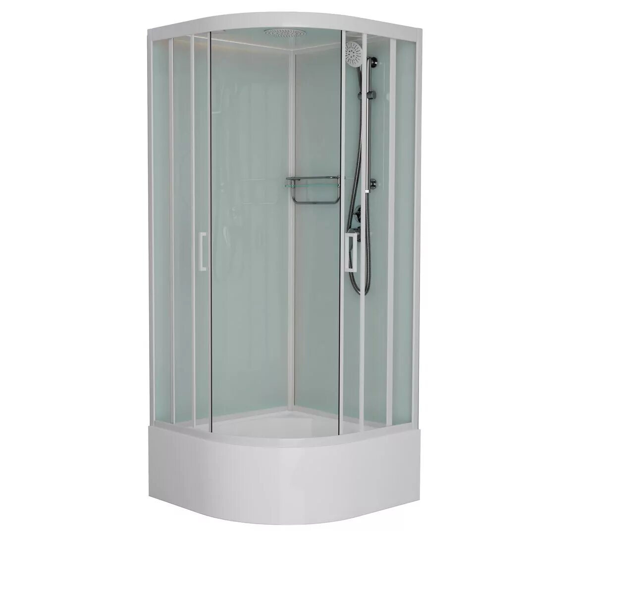 Душевая кабина Frank F409/2 М White высокий поддон