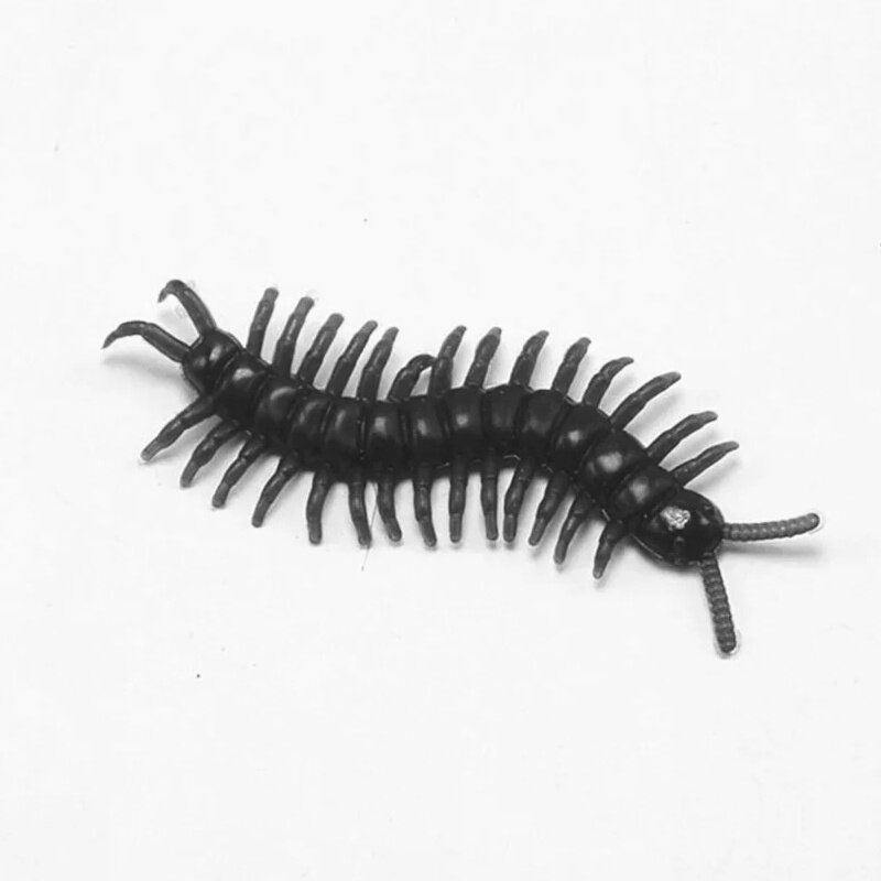 Прикол для розыгрышей Веселый праздник "Червяки", в упаковке, в комплекте 8 штук, цвет черный