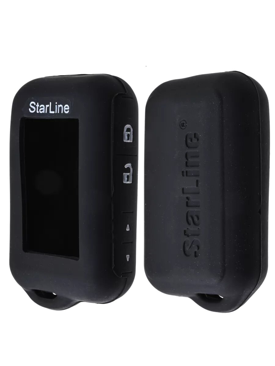 Чехол EJC, для брелока Starline E60/E61/E90/E91, черный, силиконовый