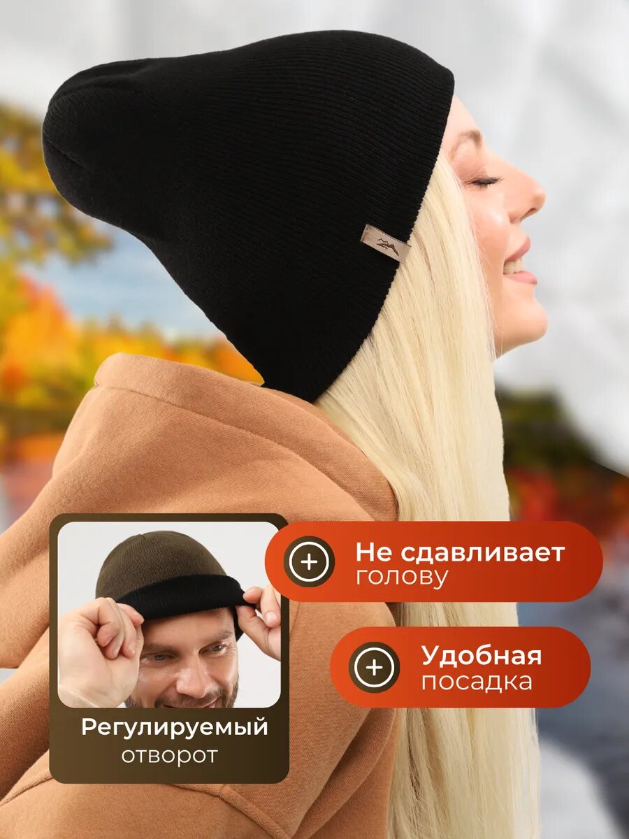 Шапка-бини для мужчин и женщин