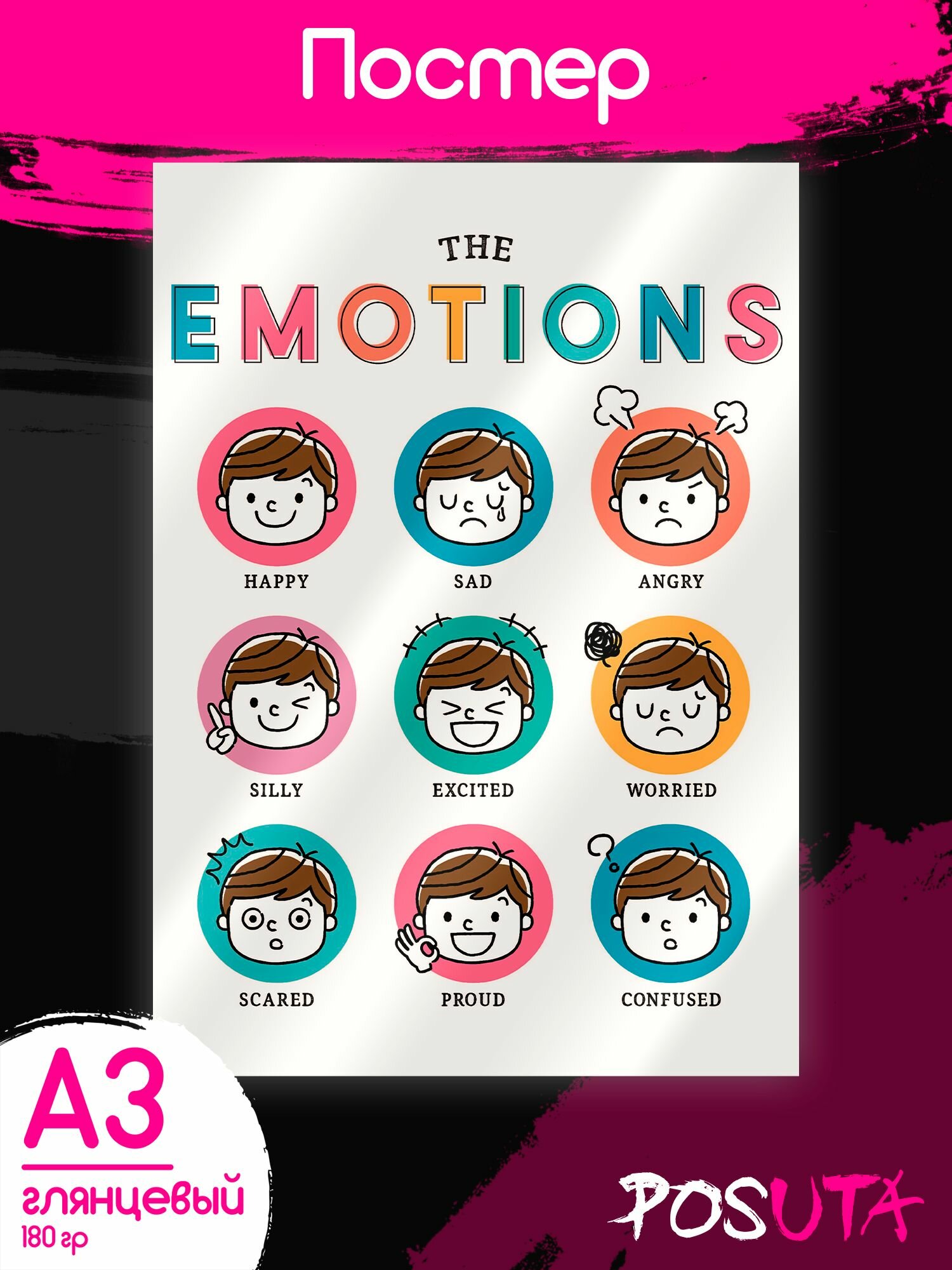 Постеры на стену Эмоции