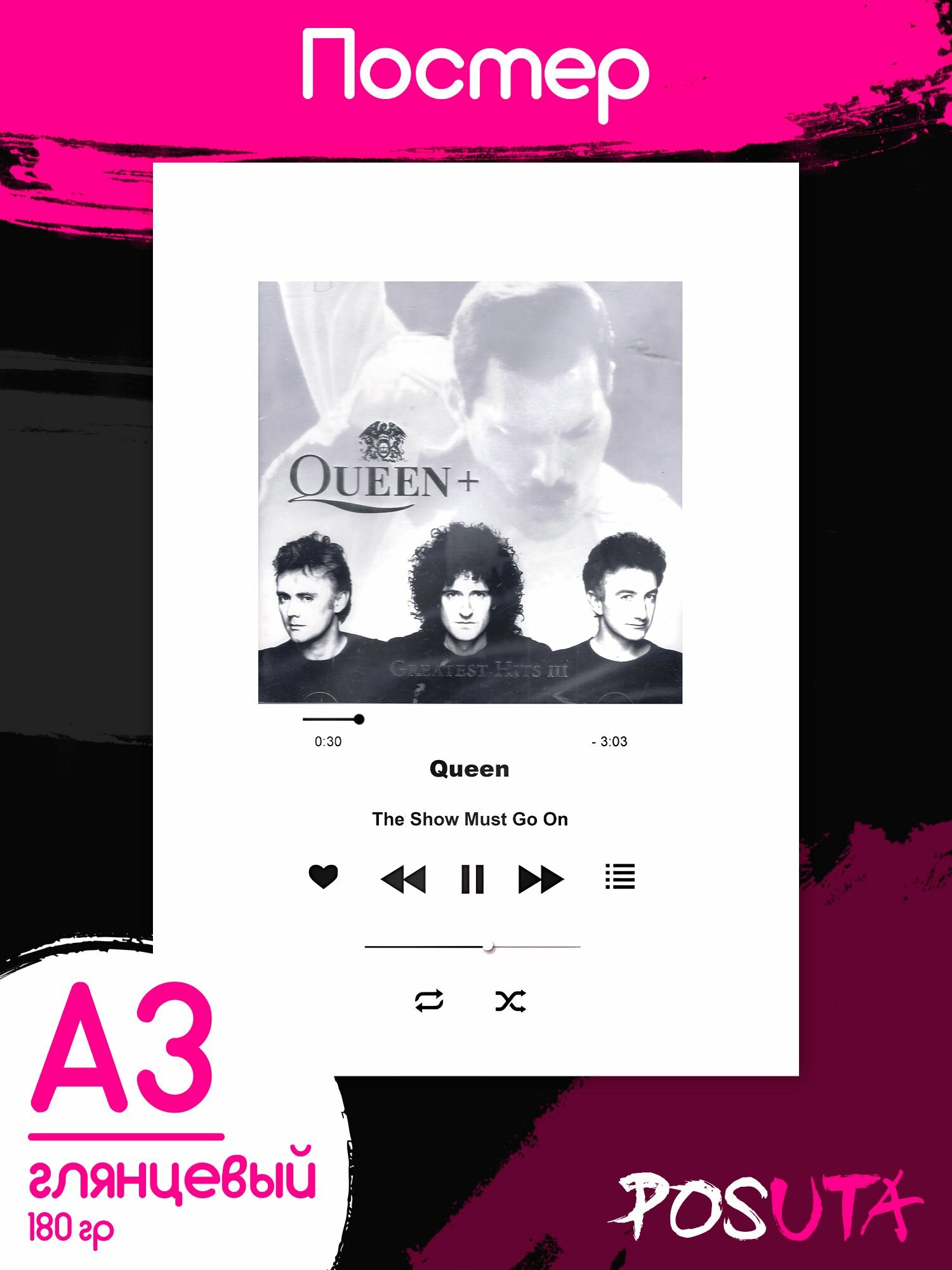 Постер на стену Spotify Queen
