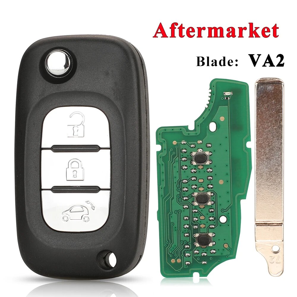 Пульт дистанционного управления jingyuqin OEM с 3 кнопками 433 МГц PCF7961M 4A для Lada Vesta X-RAY XRAY Granta Kalina Priora 2015-2019 TWB1G767 Aftermarket VA2