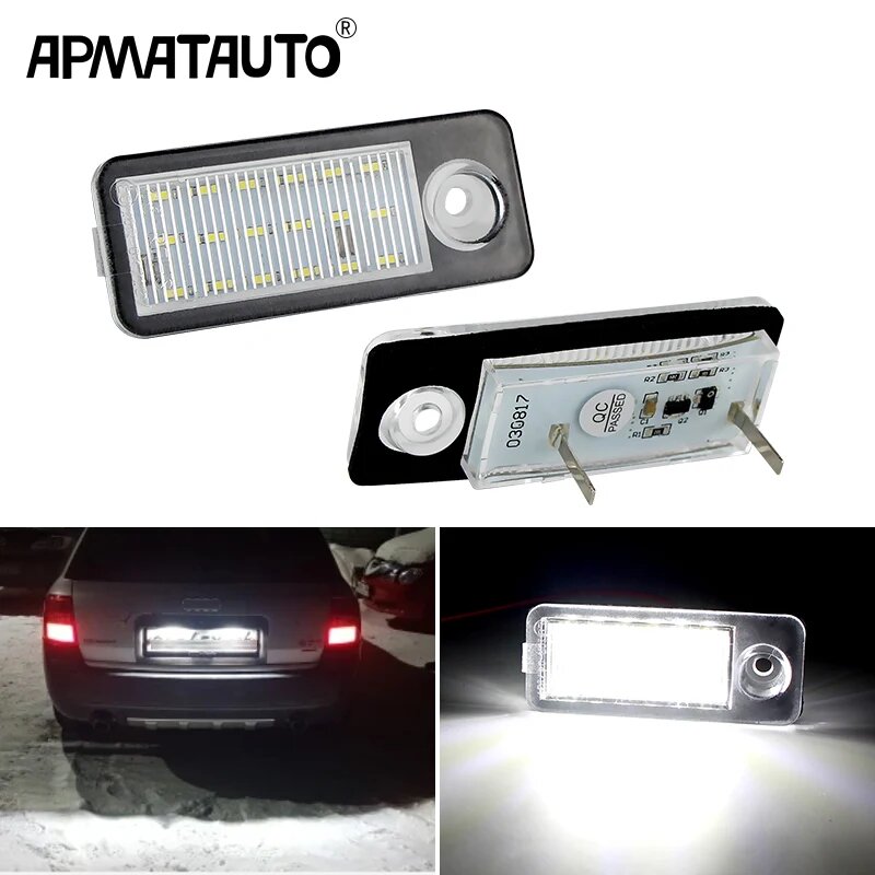 2 шт. для Audi A6 C5 B4 Avant Wagon 1997-2005 Audi RS6 RS6 Plus 2003-2005 светодиодный светильник номерного знака замена OEM # 4Б 9943021