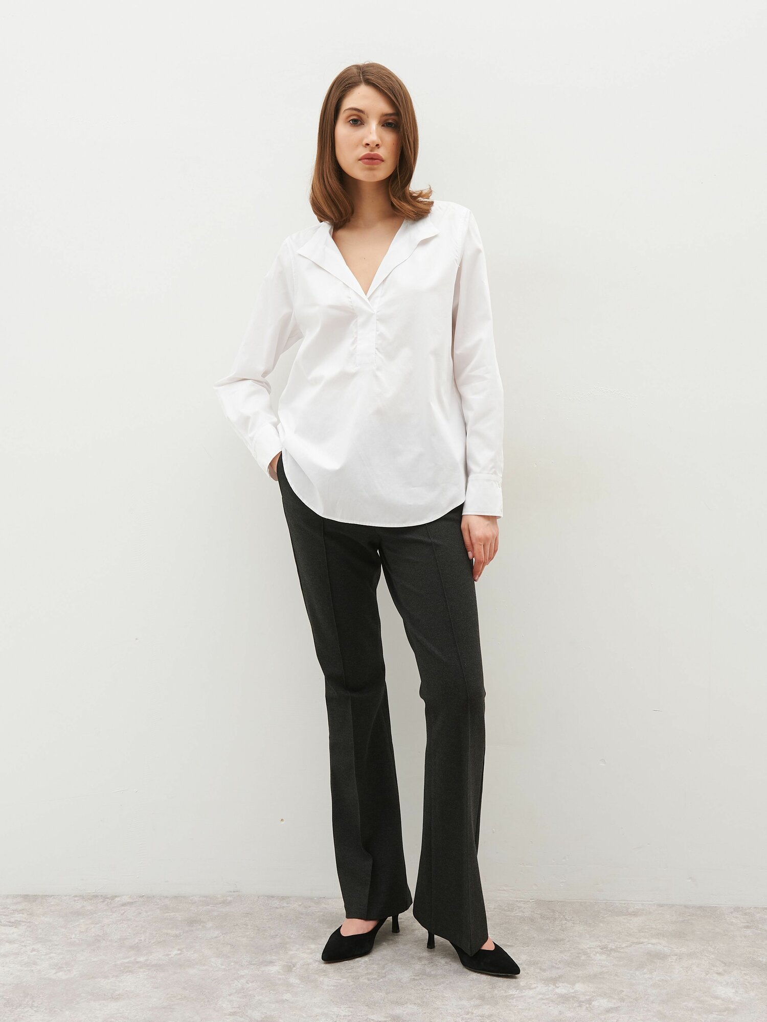 Блуза Gerry Weber Осень-зима 2024, размер 44, белый — фото 1