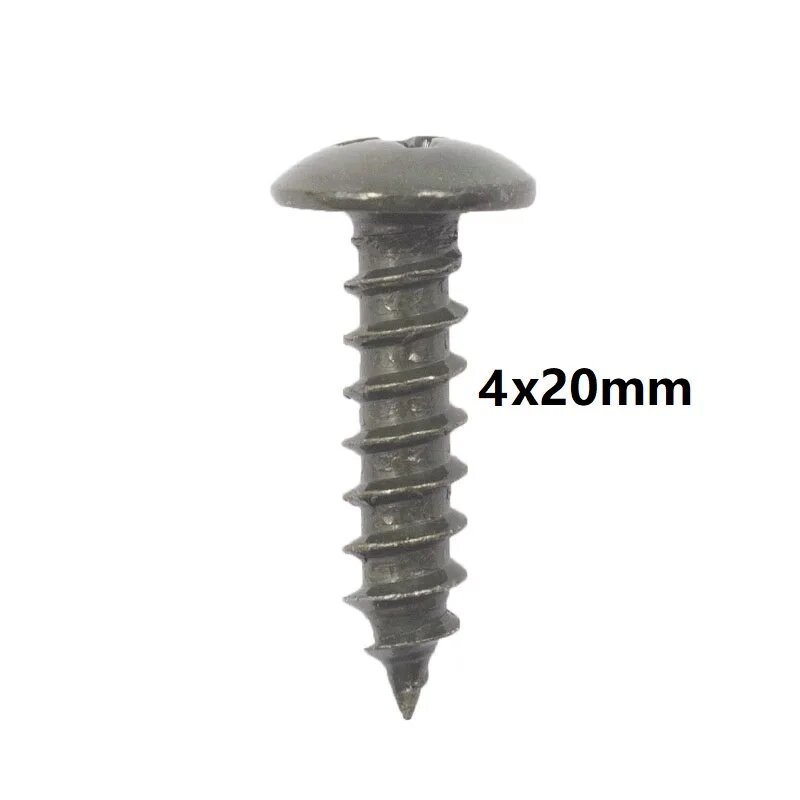 Винты M4, 15 шт, автомобильный фиксатор для кузова, металлические саморезы 4 мм 4x20mm 15Pcs
