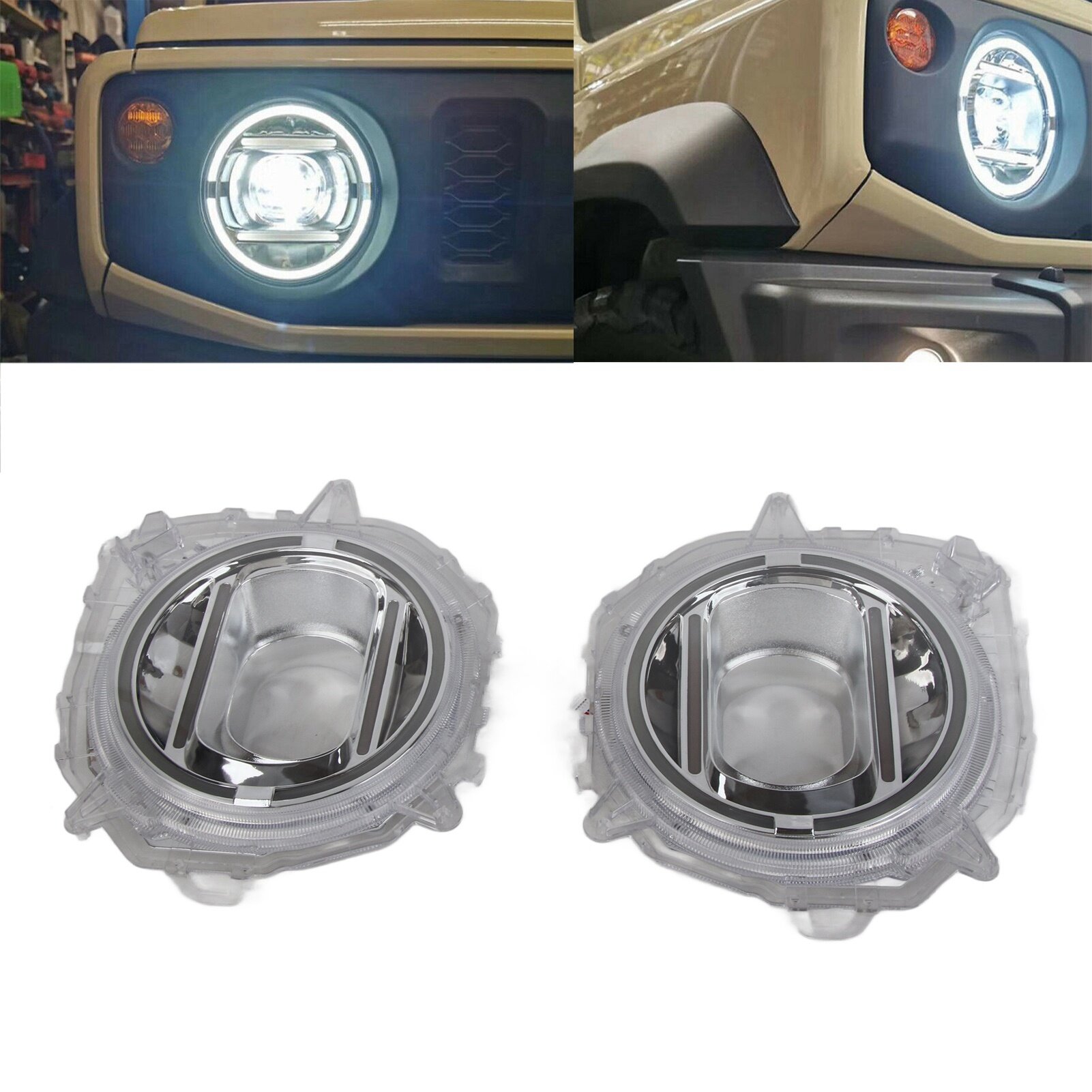 Комплект светодиодных фар с функцией поворота дневного света, подходит для Suzuki Jimny 2018‑2020