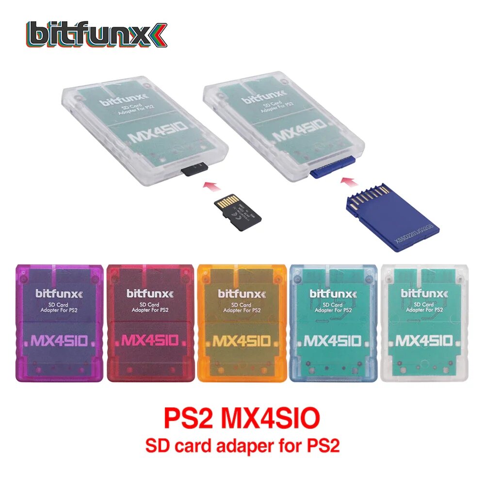 Адаптер Bitfunx MX4SIO SIO2SD для PS2, TF-MICRO SD — фото 1