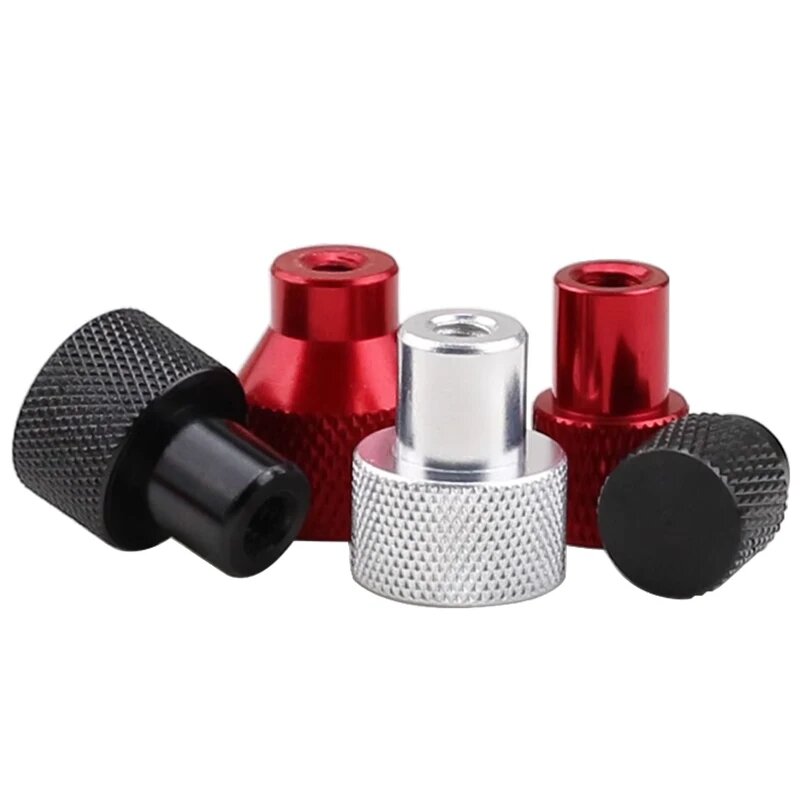 GooBetter шаговые гайки с глухим отверстием из алюминиевого сплава М2.5-М10 M6 x D12 x 15, Black